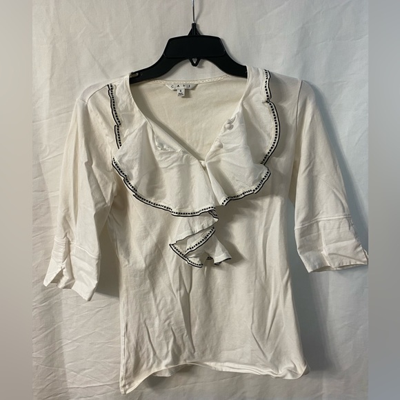 CAbi | Tops | White Cabi Blouse | Poshmark